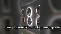 Trendy Colorful Bathroom Mirror Upgrade Your Home Decor