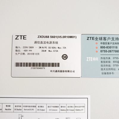Cina ZTE ZXDU68 S601 V4.0 Sistema di alimentazione combinato 600A CE UL Omologato in vendita