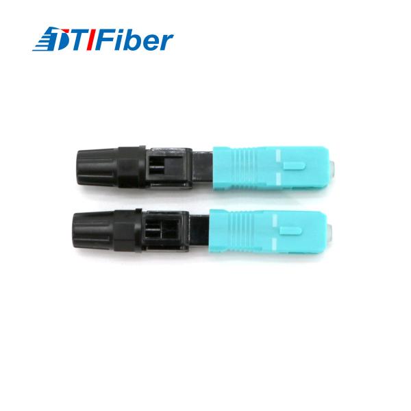 Sc veloce UPC OM3 del connettore di fibra ottica di uso del cavo flessibile di FTTH