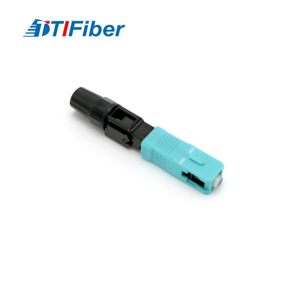 Sc veloce UPC OM3 del connettore di fibra ottica di uso del cavo flessibile di FTTH