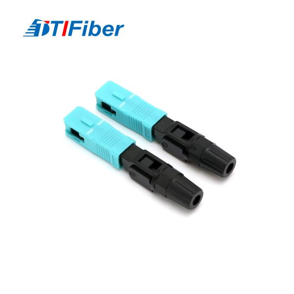 Sc veloce UPC OM3 del connettore di fibra ottica di uso del cavo flessibile di FTTH