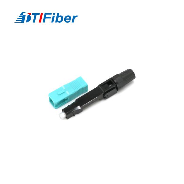 Sc veloce UPC OM3 del connettore di fibra ottica di uso del cavo flessibile di FTTH