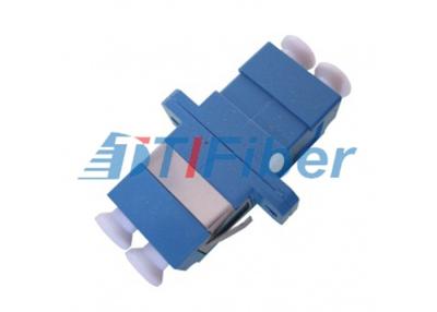 China Telecom Blue Color Duplex LC Fiber Optic Adapter Ceramic Sleeve for sale
