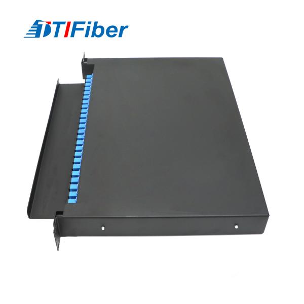 Supporto di scaffale a 19 pollici 12 24 scatole di termine del quadro d'interconnessione di fibra dello Sc del porto