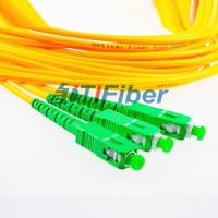 China 10M FTTH Fiber Patch Cord With SC / APC Singlemode Mutimode Simplex Duplex for sale