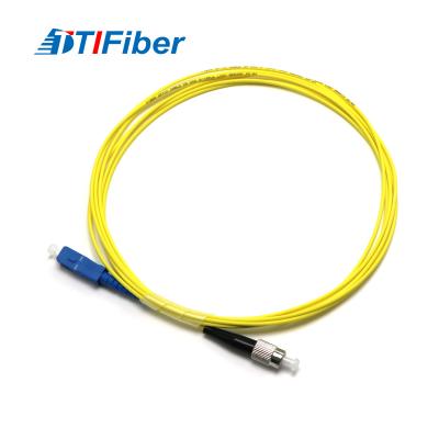 China Faser-Optikverbindungskabel des Monomode--Simplexbetrieb-2.0mm 3.0mm FC-SC für FTTH zu verkaufen