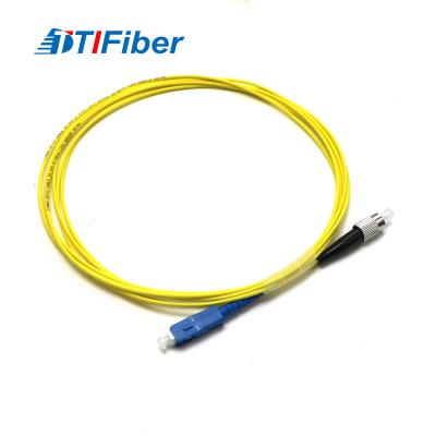 China Faser-Optikverbindungskabel des Monomode--Simplexbetrieb-2.0mm 3.0mm FC-SC für FTTH zu verkaufen