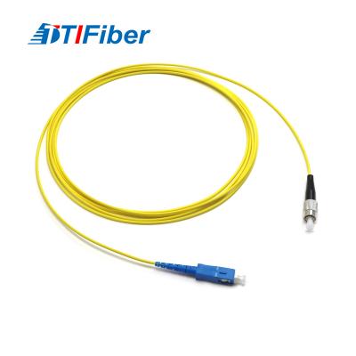 China Faser-Optikverbindungskabel des Monomode--Simplexbetrieb-2.0mm 3.0mm FC-SC für FTTH zu verkaufen