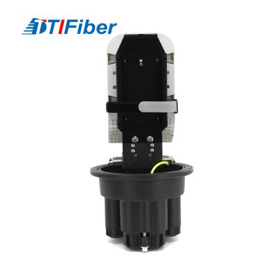China Black Dome Type Fiber Optic Splice Closure Vertical for sale