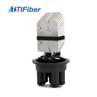 China Black Dome Type Fiber Optic Splice Closure Vertical 144 Core 420mm Height for sale