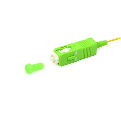 China LC SC ST FC PC UPC APC Fiber Optic Pigtail Simplex Singlemode SM 0.9mm Patch Cord for sale