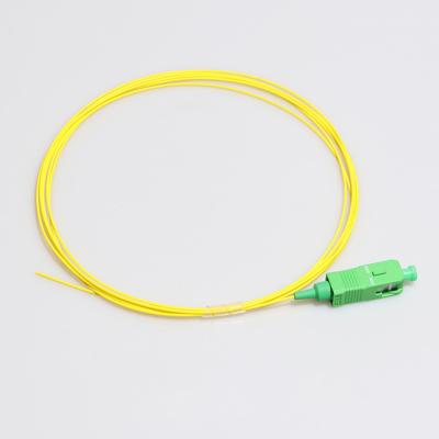 China LC SC ST FC PC UPC APC Fiber Optic Pigtail Simplex Singlemode SM 0.9mm Patch Cord for sale