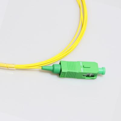 China LC SC ST FC PC UPC APC Fiber Optic Pigtail Simplex Singlemode SM 0.9mm Patch Cord for sale