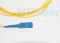 China SC UPC Simplex Single Mode Fiber Patch Cord 9/125um for FTTH Network Custom Length for sale