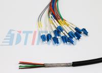 China 12 Core FTTX Fiber Optic Pigtail Multimode 50/125um for Patch Panel for sale