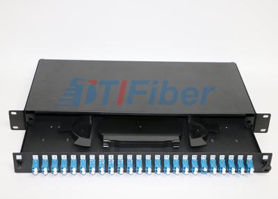 China 1U 24 Port LC Duplex Fiber Optic Junction Box for Optical network , Standard size for sale