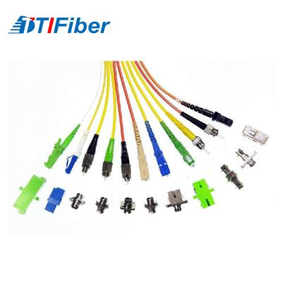 Китай Зеленые СК/СТ/ФК/ЛК АПК/УПК гибкого провода оптического волокна голубой черноты продается