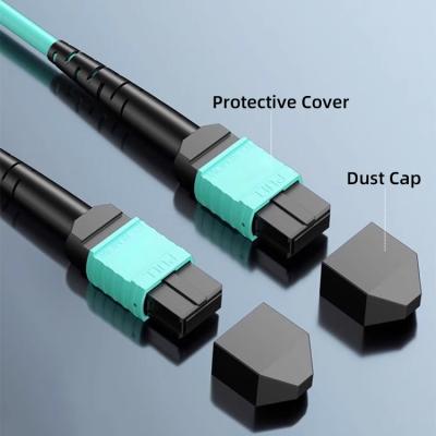 中国 MPO OM3 OM4 PVC LSZH 光ファイバーパッチコード 販売のため