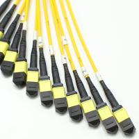China 1M MPO Fanout Cable 144F SM G657A1 MPO APC to MPO APC Breakout Fiber Optic Patch Cord for sale