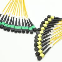 China 1M MPO Fanout Cable 144F SM G657A1 MPO APC to MPO APC Breakout Fiber Optic Patch Cord for sale