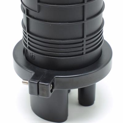 China Glasfaserbox 2 Eingang 2 Ausgang 12 Kern 24 Kern 36 Kern Schwarzfaser Splice Schließung zu verkaufen