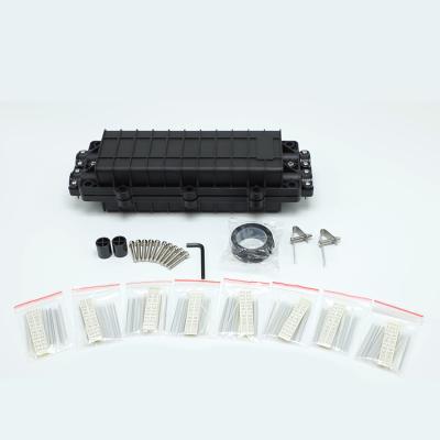 China FTTX FTTH Line-in Type Fiber Optic Box 12 Core 24 Core 36 Core 1 Input 2 Output Fiber Optic Splice Closure for sale