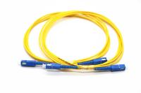 China G652D Single Mode Fiber Optic Patch Cable Simplex SC/UPC 2.0mm PVC 1m for sale