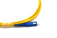 China G652D Single Mode Fiber Optic Patch Cable Simplex SC/UPC 2.0mm PVC 1m for sale