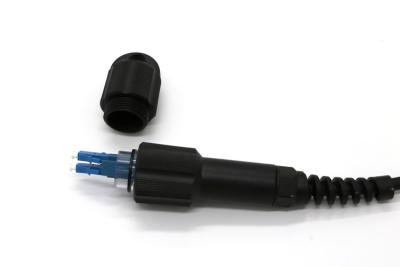 China 2 Cores Outdoor LC-FC Waterproof Fiber Optic Patch Cord SM/MM FTTA With CPRI Cable for sale
