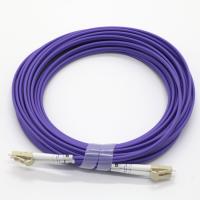 China Duplex Multimode Fiber Patch Cable LC UPC OM4 3.0mm Custom Color for sale