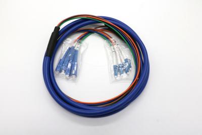 China SC / UPC To LC / UPC Fiber Optic Patch Cord  Multi Mode 4 Core LSZH Jacket SGS Approval for sale