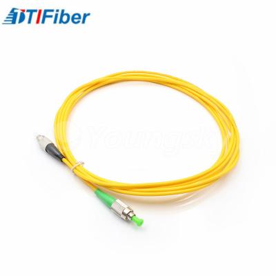 China PVC Jacket Fibre Optic Patch Leads Duplex 9/125um MM FC - FC APC 10N Tensile Strength for sale