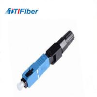 China SC Single Mode Quick Fast Optical Fiber Connector Adapter FTTH 3.0mm Drop Cable for sale