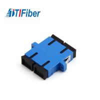 China SC Single Mode Fiber Optic Adapter Without Flange Simplex Duplex Ceramic Sleeve 0.2dB for sale