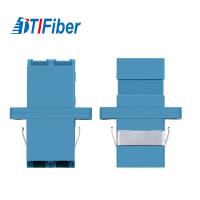 China SC Single Mode Fiber Optic Adapter Without Flange Simplex Duplex Ceramic Sleeve 0.2dB for sale