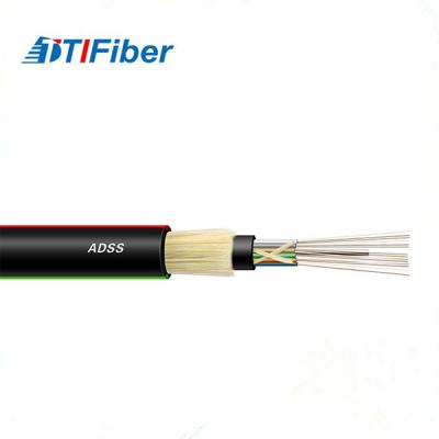 China O remendo não metálico da fibra ótica cabografa ADSS 6/12 núcleos com o período de 120m 100m 80m à venda
