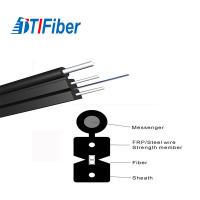 China Single Mode Fiber Optic Drop Cable G652D G657A OS2 LSZH 2x5mm Flat Bow Type 1-4 Core for sale