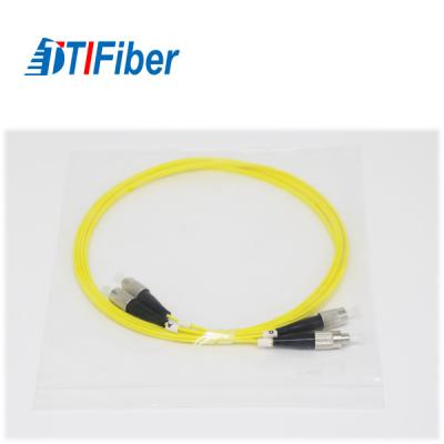 China FC To FC Duplex Single Mode Fiber Optic Network Cable Low Insertion Loss SGS Approval for sale