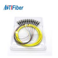 China Singlemode Fiber Optic Pigtail Simplex ST Connector Low Insertion Loss 0.2dB for sale