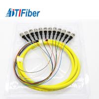 China Singlemode Fiber Optic Pigtail Simplex ST Connector Low Insertion Loss 0.2dB for sale