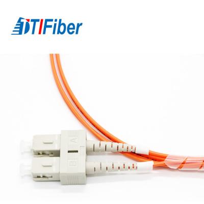 China SC To LC Fiber Optic Cable Patch Cord MM 62.5 OM1 Various Fiber Types PVC LSZH for sale