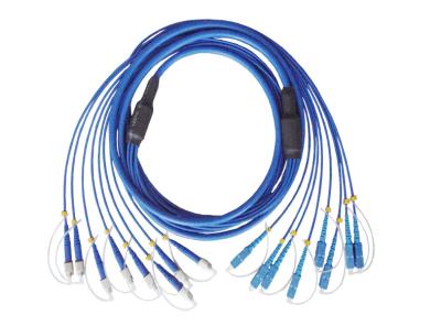 China Indoor / Outdoor FTTH Duplex Armored Fiber Patch Cord for National defense for sale
