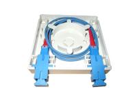 China Indoor 2 Port Fiber Optic Distribution Box 86 Socket Patch Panel 4 Fibers for sale