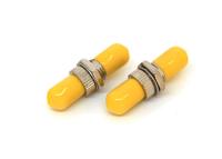 China ST Simplex Optical Fiber Adapter with Ceramic/Bronze Sleeve - ≤0.2dB Insertion Loss, -40°C to +85°C Temperature Range for sale
