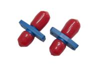 China ST Simplex Optical Fiber Adapter with Ceramic/Bronze Sleeve - ≤0.2dB Insertion Loss, -40°C to +85°C Temperature Range for sale
