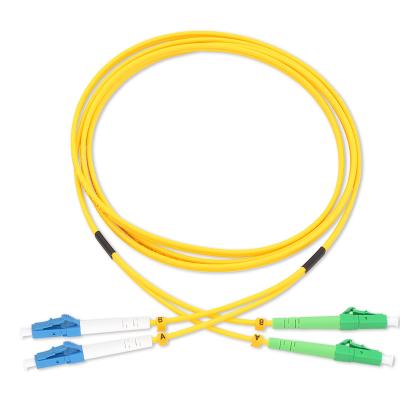 China Cordón a dos caras con varios modos de funcionamiento del cable del remiendo de la fibra óptica FTTH del Lc-Sc SM Os2 9/125um del descenso al aire libre interior del duplex en venta
