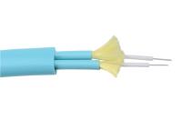 China OM3 Fiber Optic Cable Indoor Duplex Zipcord 3.4x1.6mm to 6.0x2.8mm with PVC/LSZH Jacket for 10GbE Networks for sale