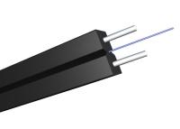 China Single Mode FTTH Drop Fiber Optic Cable 2-12 Cores with Steel/FRP Strength Member 2.0×5.3mm for sale