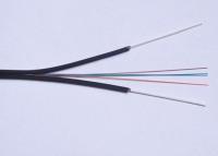 China Single Mode FTTH Drop Fiber Optic Cable 2-12 Cores with Steel/FRP Strength Member 2.0×5.3mm for sale