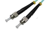 China Plastic ST Simplex Multimode Fiber Optic Connector 3.0mm Boot Ceramic Ferrule for sale
